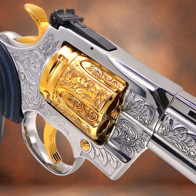 Custom Revolvers | Gold Plated & Engraved Handguns - Top Gun Armory