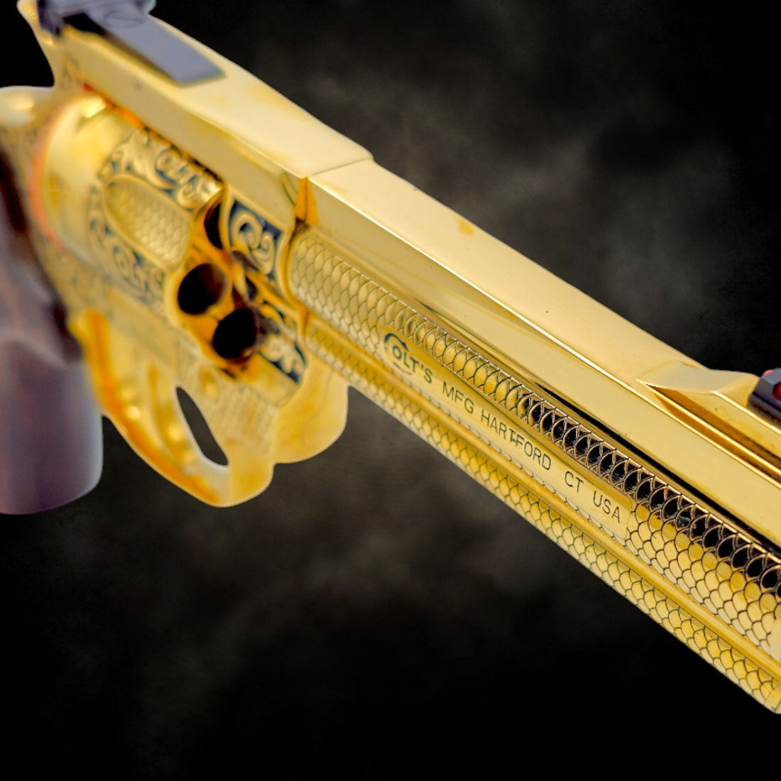 ONLY ONE: Colt King Cobra 4" .357 Mag - Engraved & Full 24K Gold – Top ...