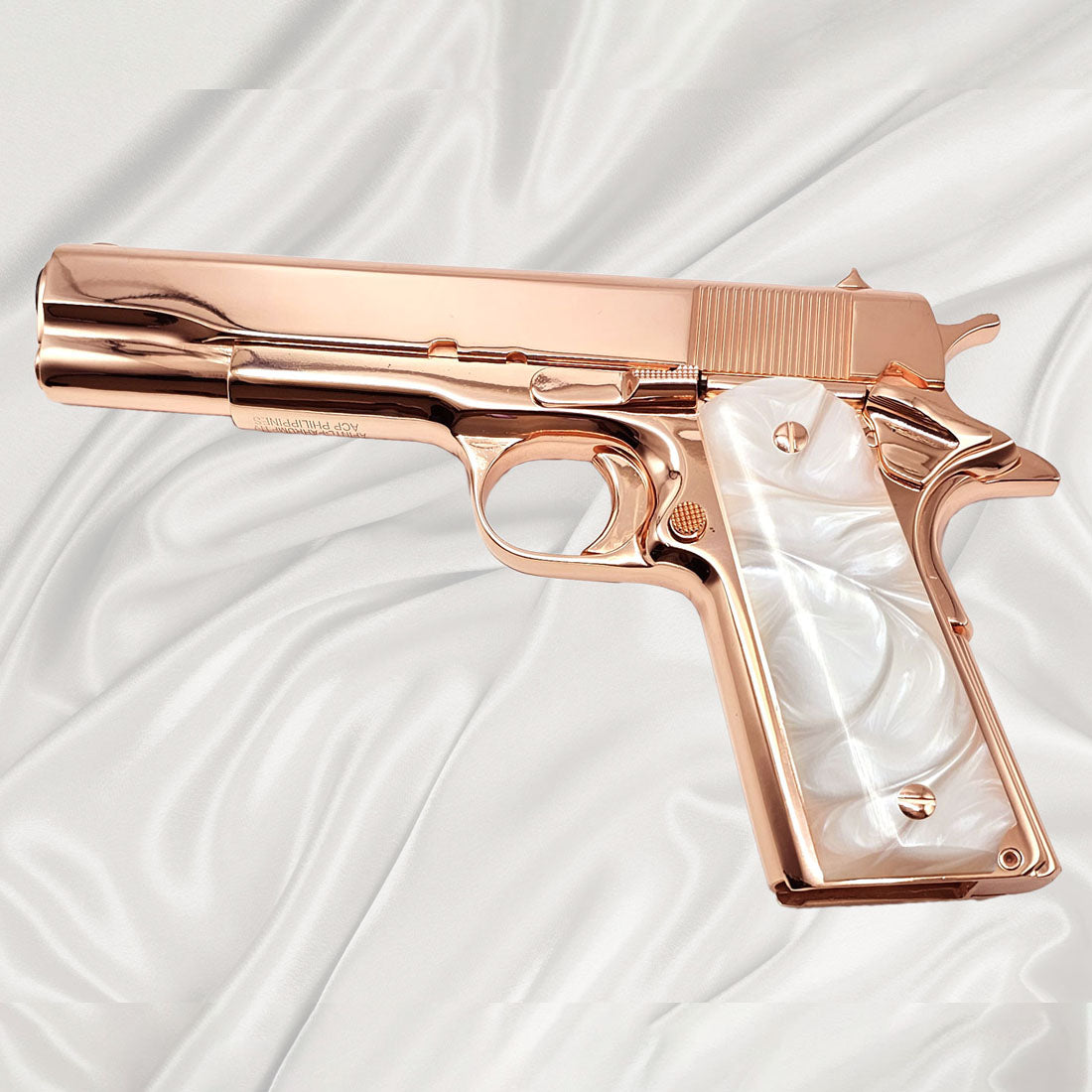 Rock Island 1911 .45 ACP 18K Rose Gold Plated Pistol | Custom Gun – Top ...